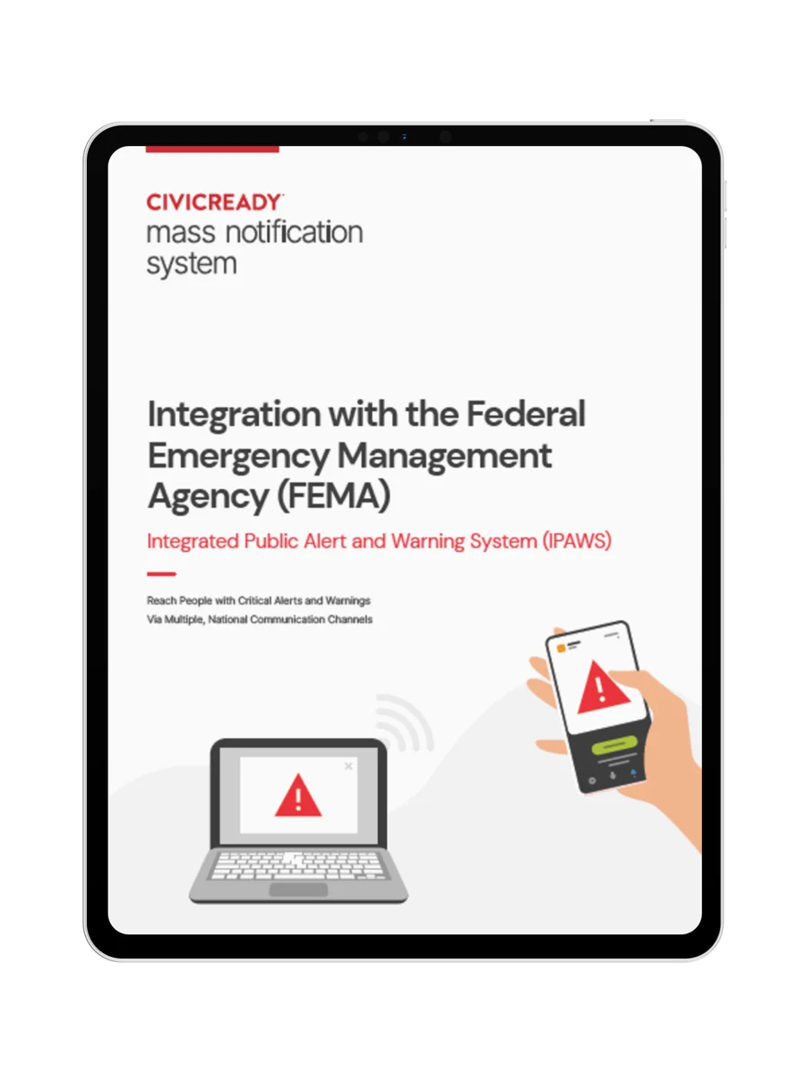 CivicPlus | Integration with FEMA's IPAWS