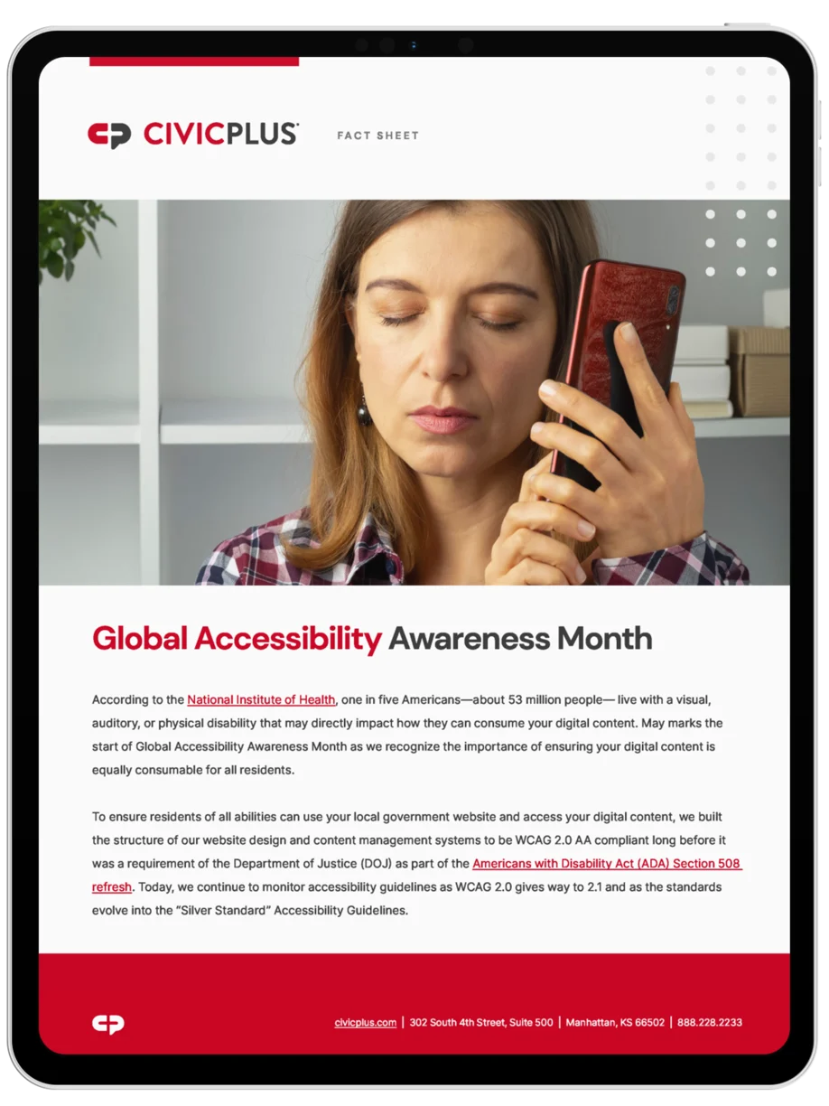 Recognize Global Accessibility Awareness Month