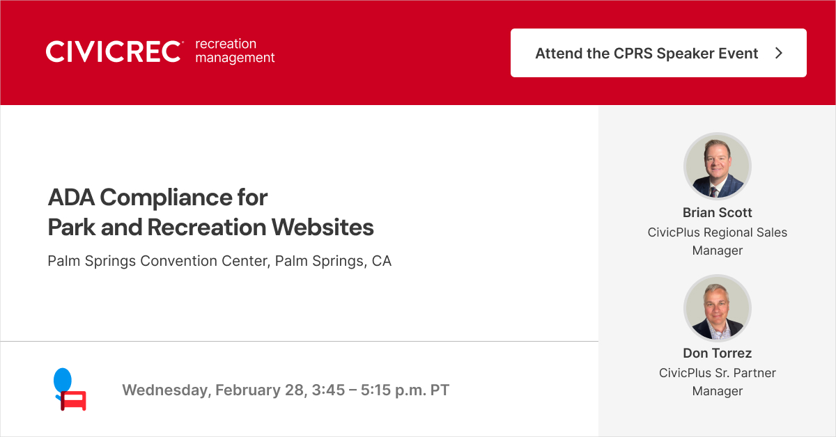 Get More Information on Recreation Management - CivicPlus