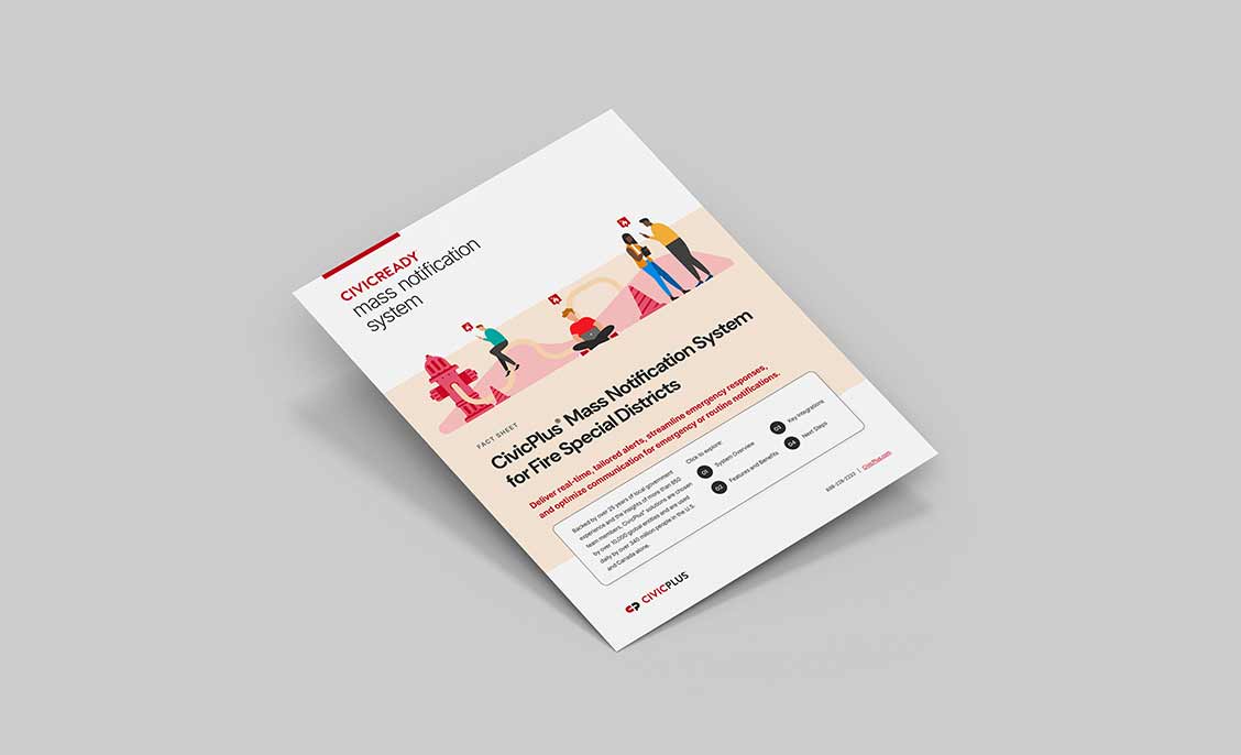 Mass Notification System: Fact Sheet for Fire Special Districts - CivicPlus