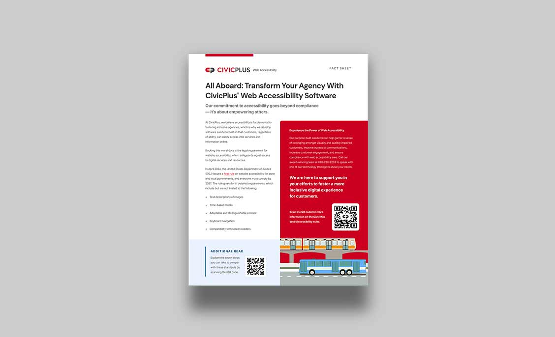 Transform Public Transportation With Web Accessibility Software- CivicPlus