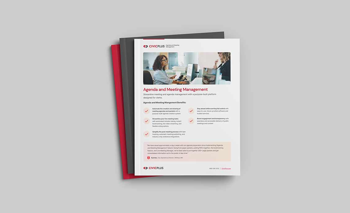 Agenda and Meeting Management Fact Sheet - CivicPlus