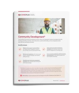 Community Development Fact Sheet - CivicPlus