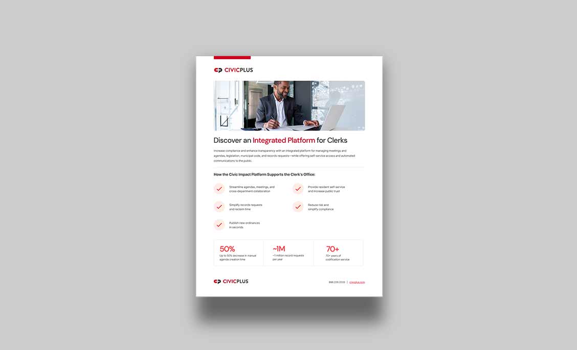 Clerk Fact Sheet - CivicPlus