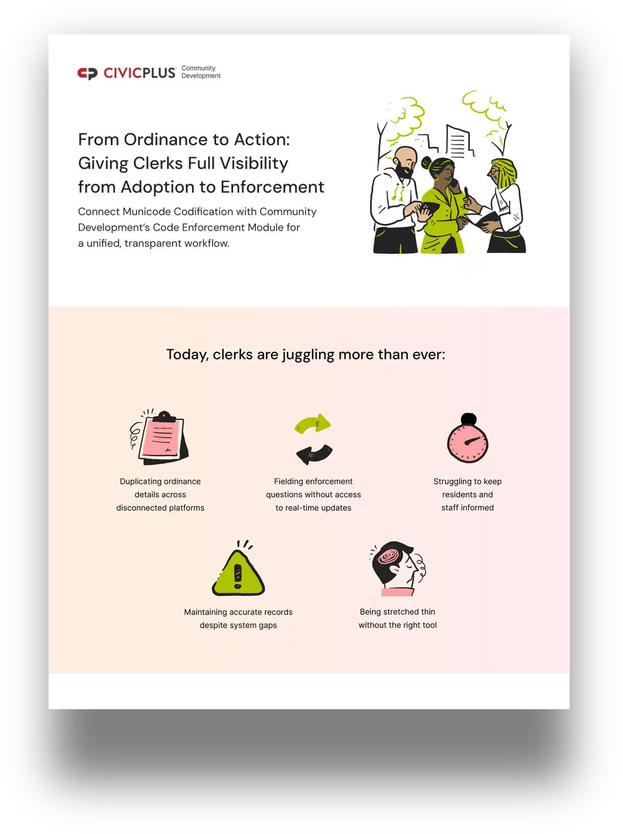 Clerk Visibility from Ordinance Adoption to Enforcement Infographic ...