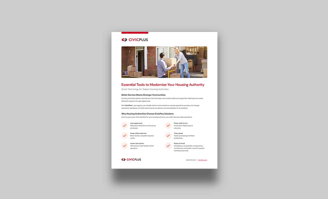 Housing Authority Fact Sheet: Build a Leading HOA Today - CivicPlus