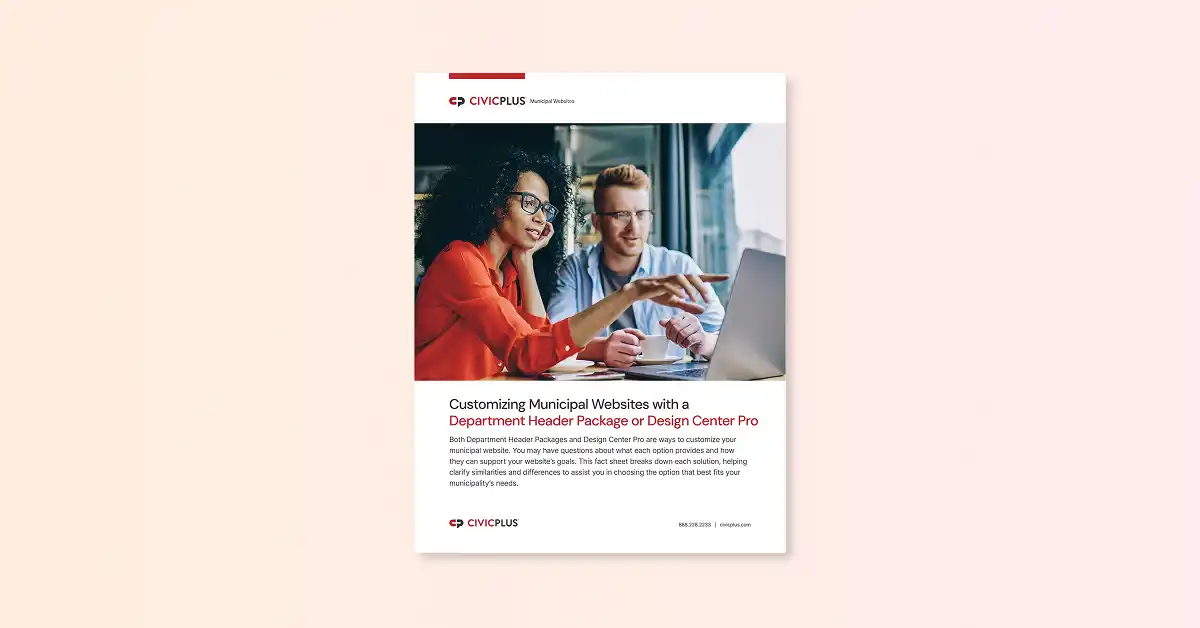 Municipal Website Design Options Fact Sheet - CivicPlus
